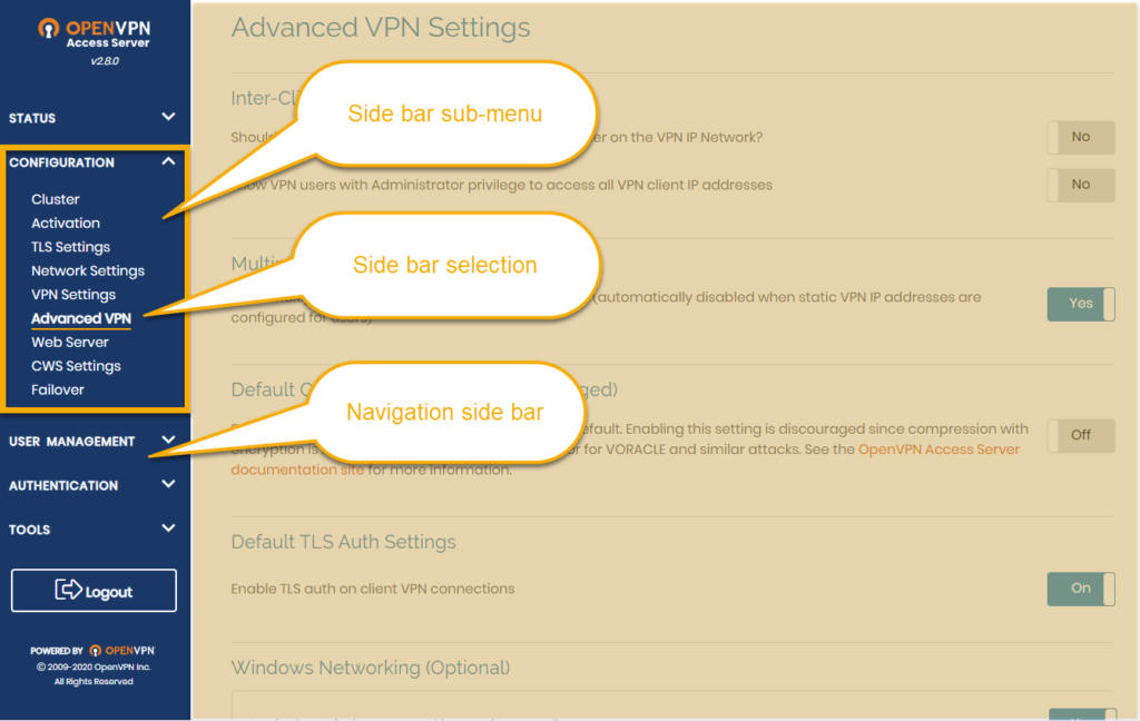 Admin Ui Terminology Access Server Admin Guide Openvpn